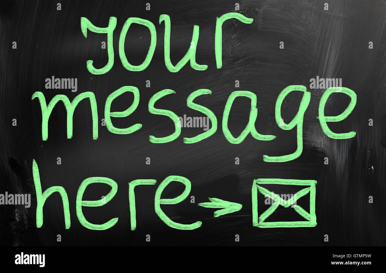 Your message here Stock Photo - Alamy