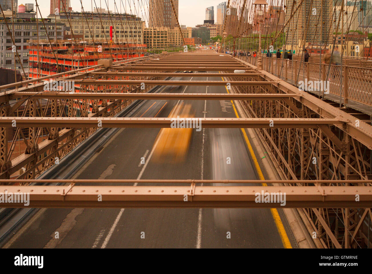 Views of historic Brooklyn Bridge in New York City Stock Photo - Alamy