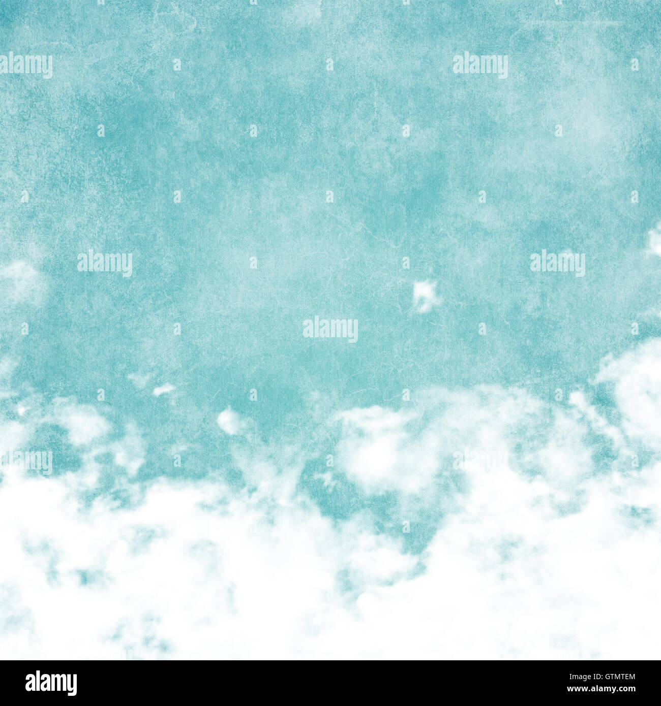 Sky, fog, and clouds on a textured, vintage paper background wit Stock ...
