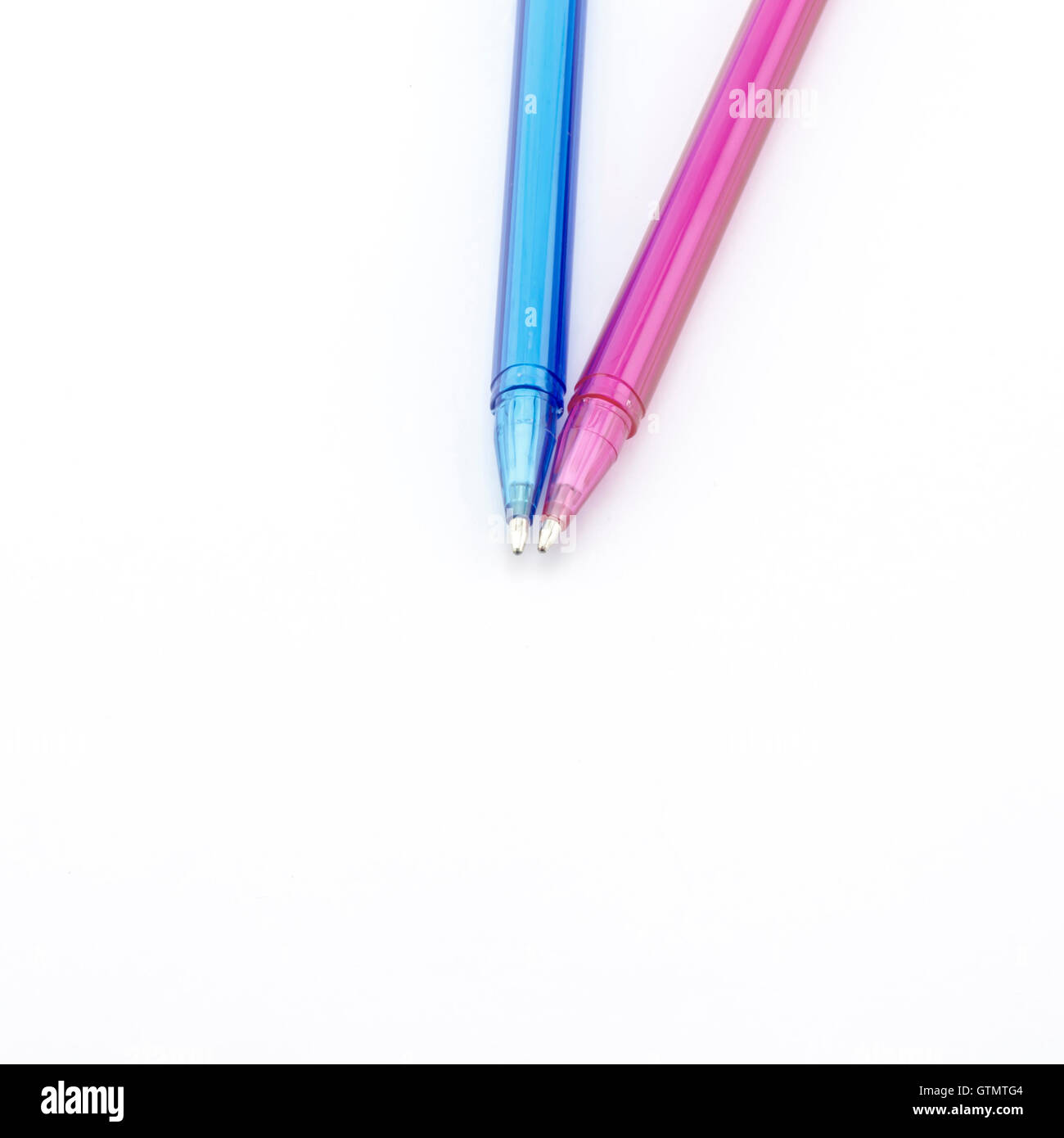 colorful pen isolated on white Stock Photo - Alamy