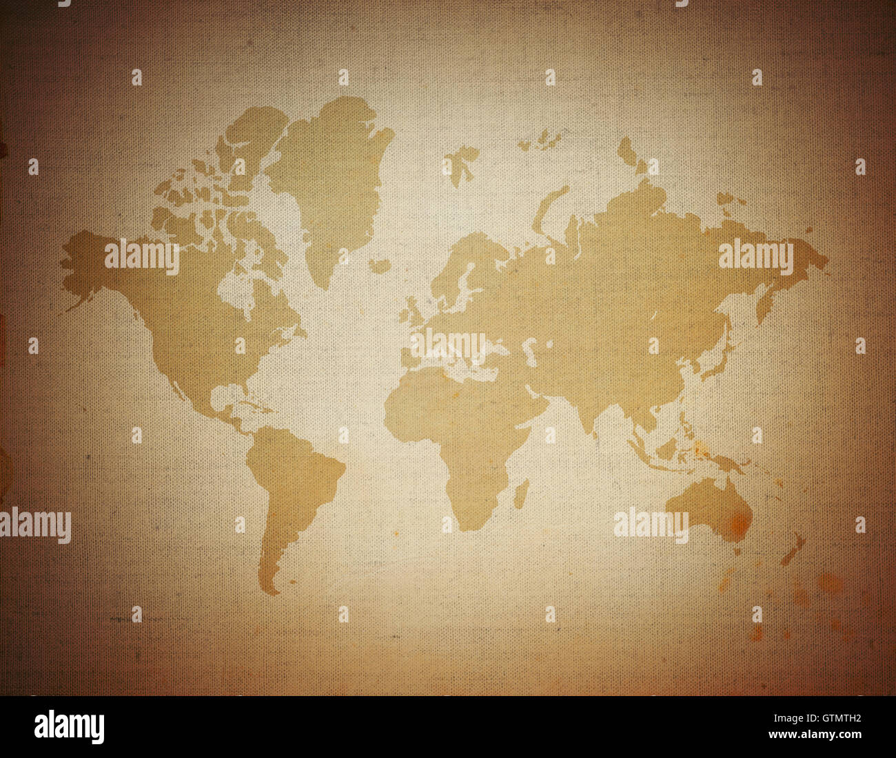 Map world on paper background Style Grunge Stock Photo - Alamy