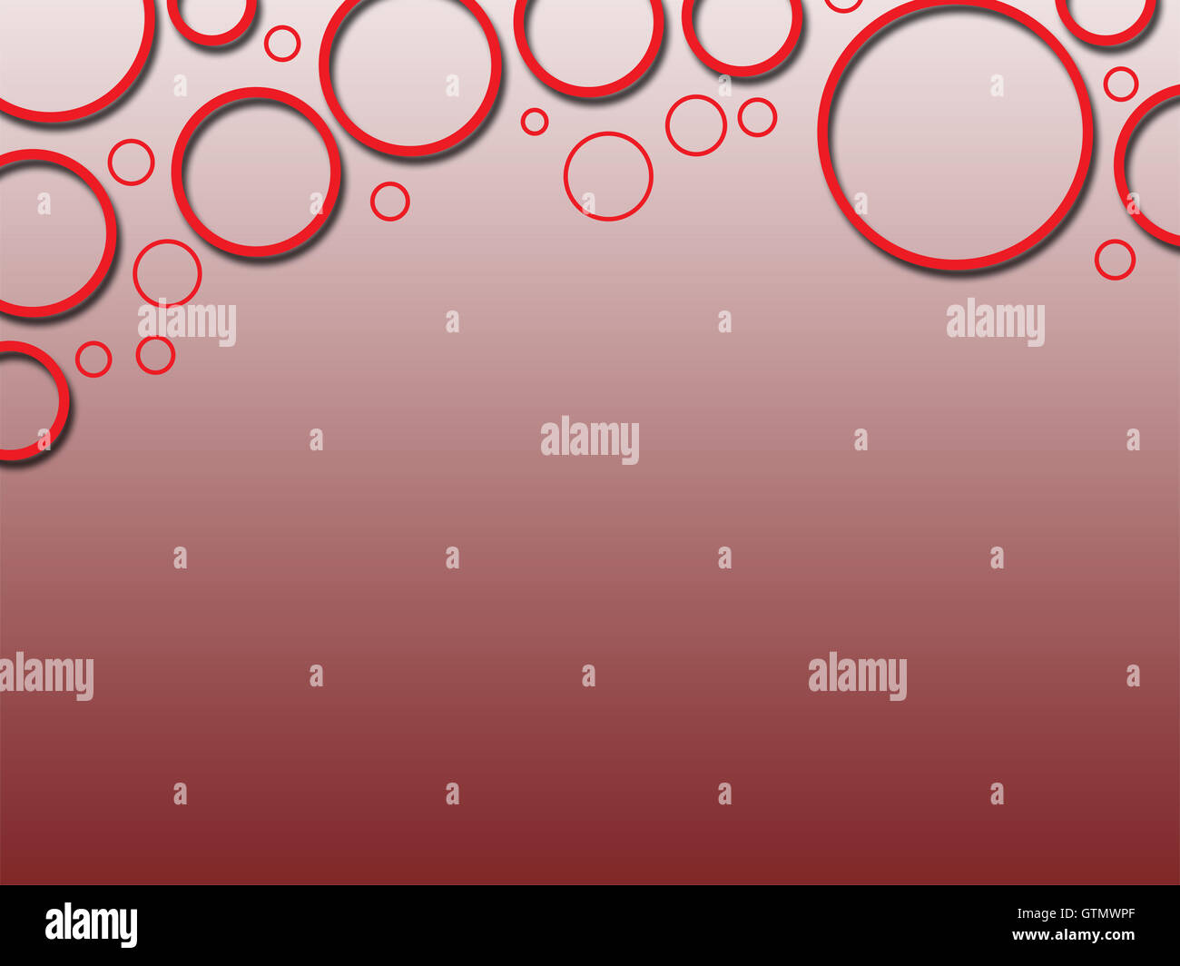 red circle three dee abstract background Stock Photo - Alamy