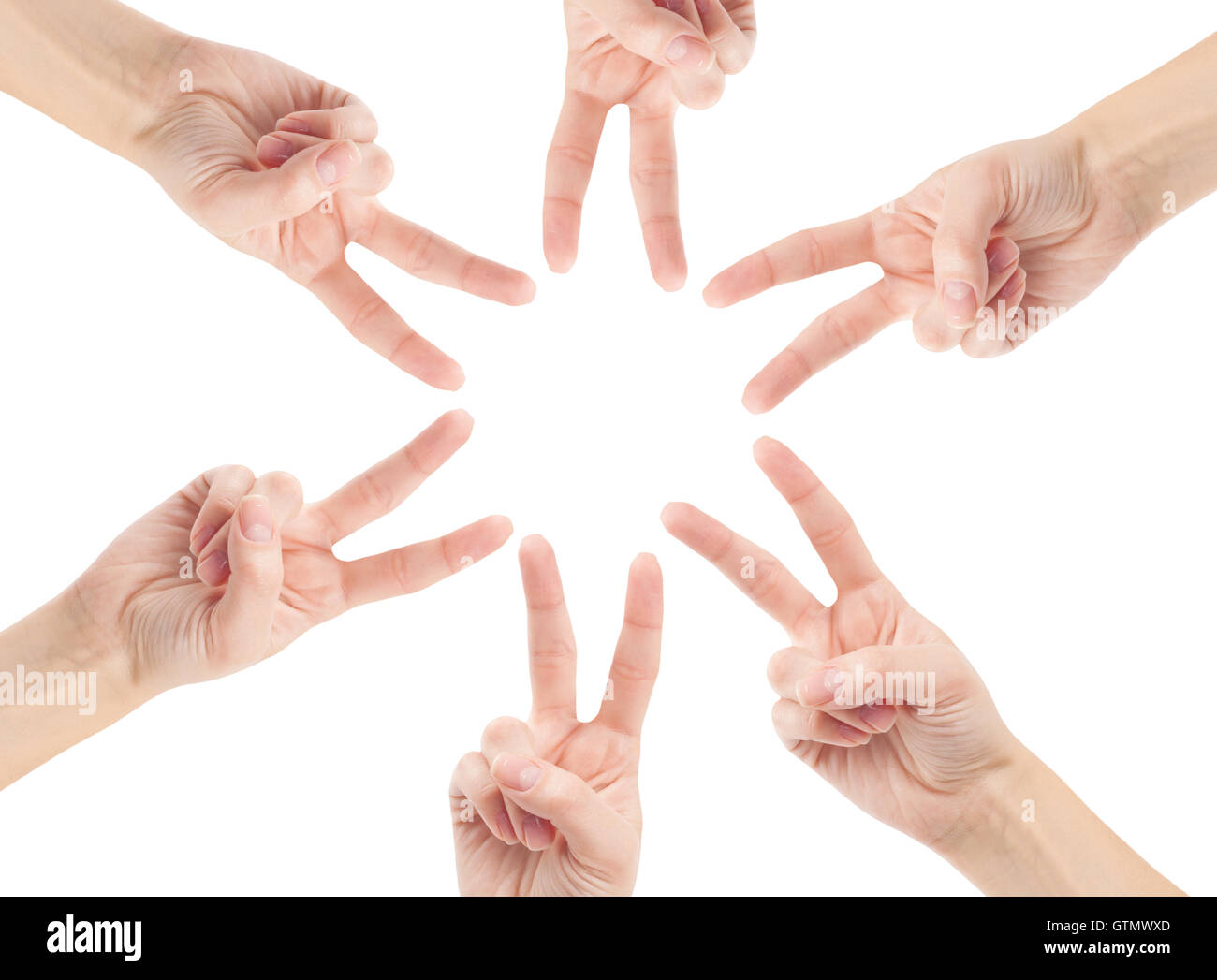 Finger forming star shape hi-res stock photography and images - Alamy