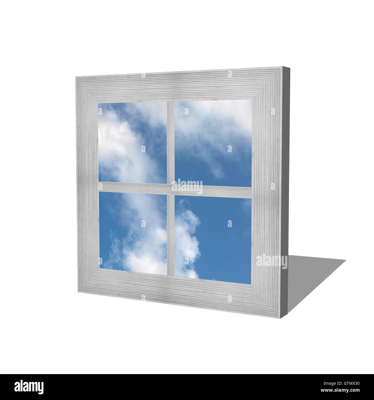 Stucco window Cut Out Stock Images & Pictures - Alamy