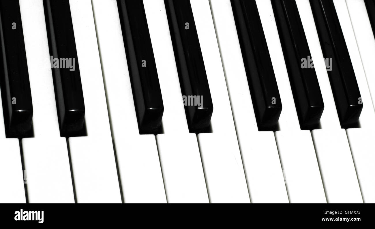 Musical piano key background blue hi-res stock photography and images ...