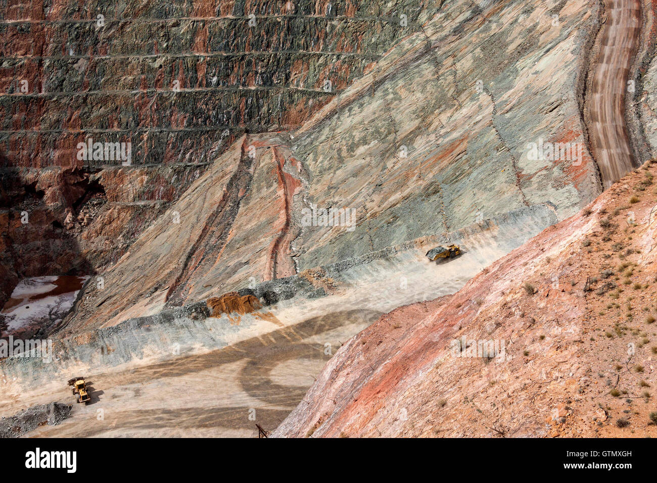 Open cut gold mine, Gwalia Western Australia Stock Photo - Alamy