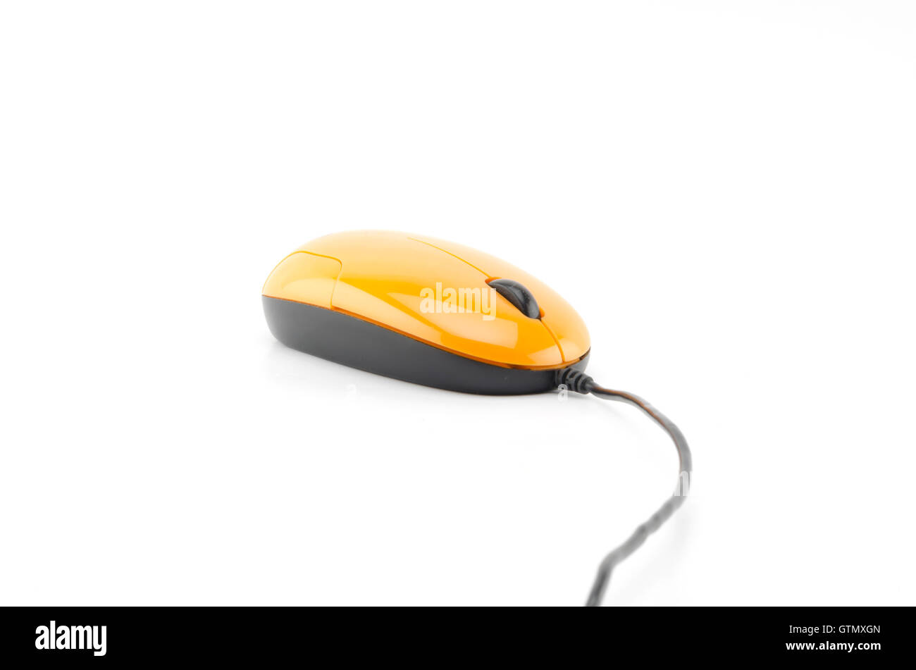 orange mouse isolated on white Stock Photo - Alamy