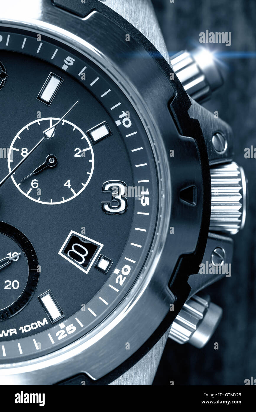 Mens watch close up Stock Photo - Alamy