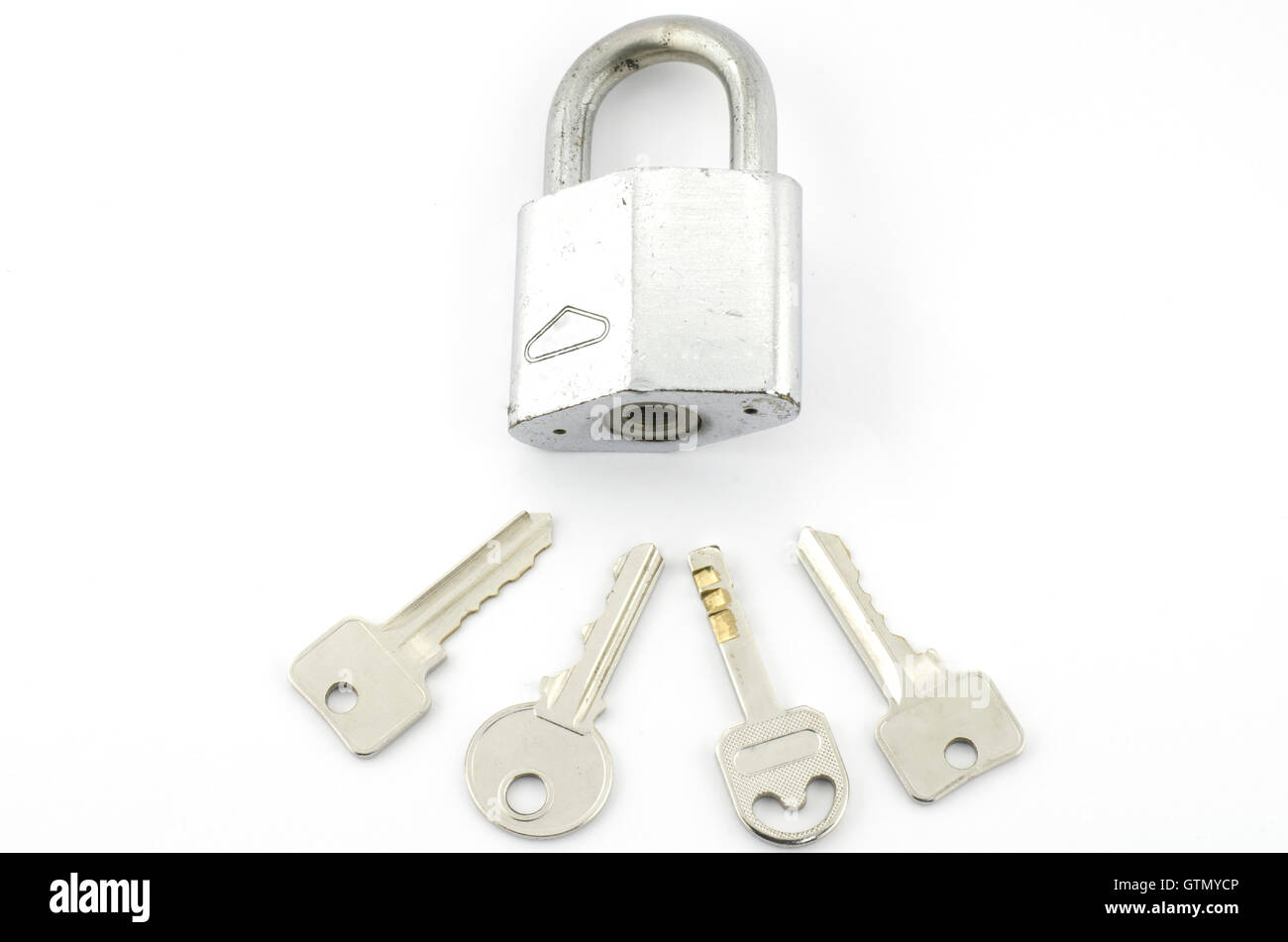 key isolated on white background Stock Photo - Alamy