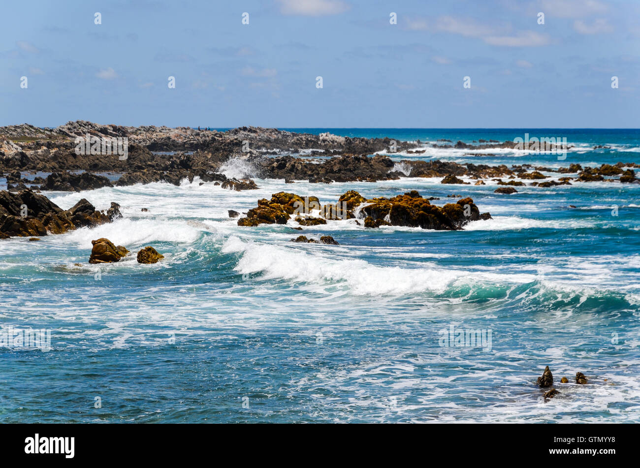 Waves at Cape Agulhas, Southernmost tip of Africa Stock Photo - Alamy