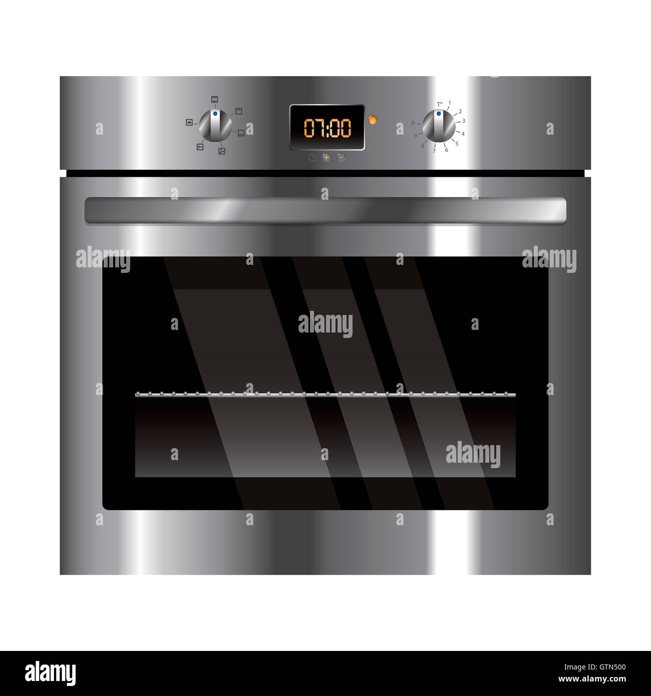 Vector electric oven silver design kitchen appliance Stock Vector Image ...