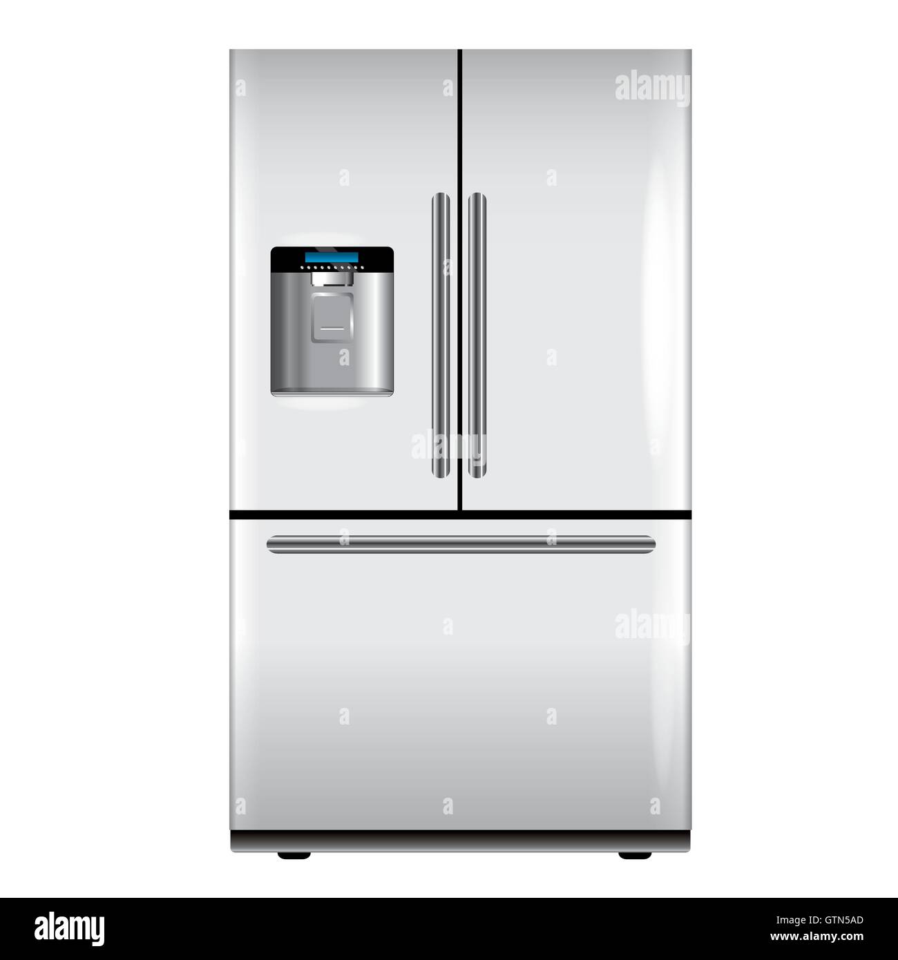 Vector fridge white design isolated on white background Stock Vector ...