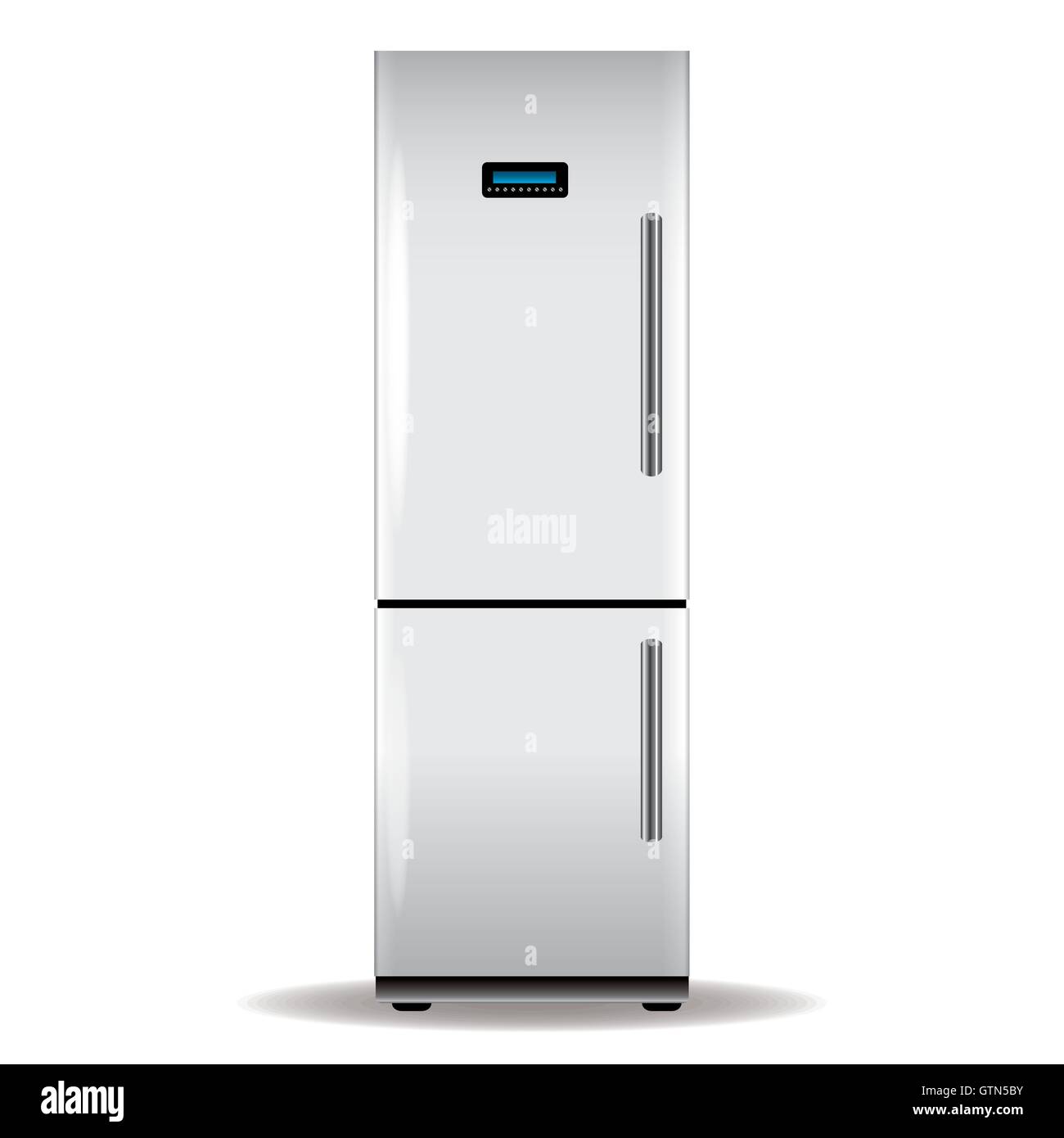 Vector fridge white design isolated on white background Stock Vector ...