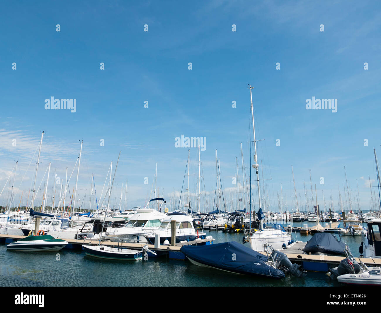 Lymington Yacht Haven Hampshire Uk High Resolution Stock Photography ...
