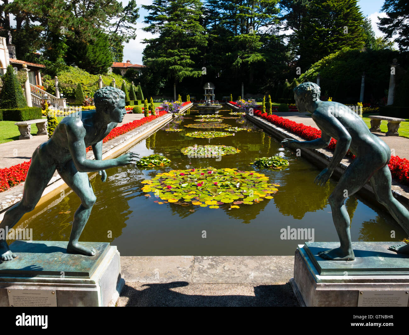 The Italian Garden, Compton Acres, Poole, Dorset, England, UK Stock ...