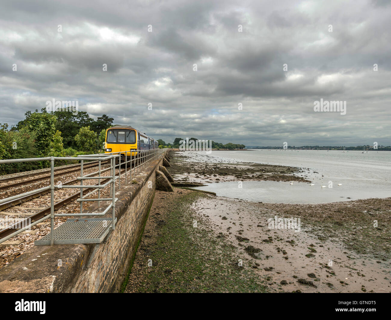 Landscape depicting picturesque First Great Western Riviera railway ...