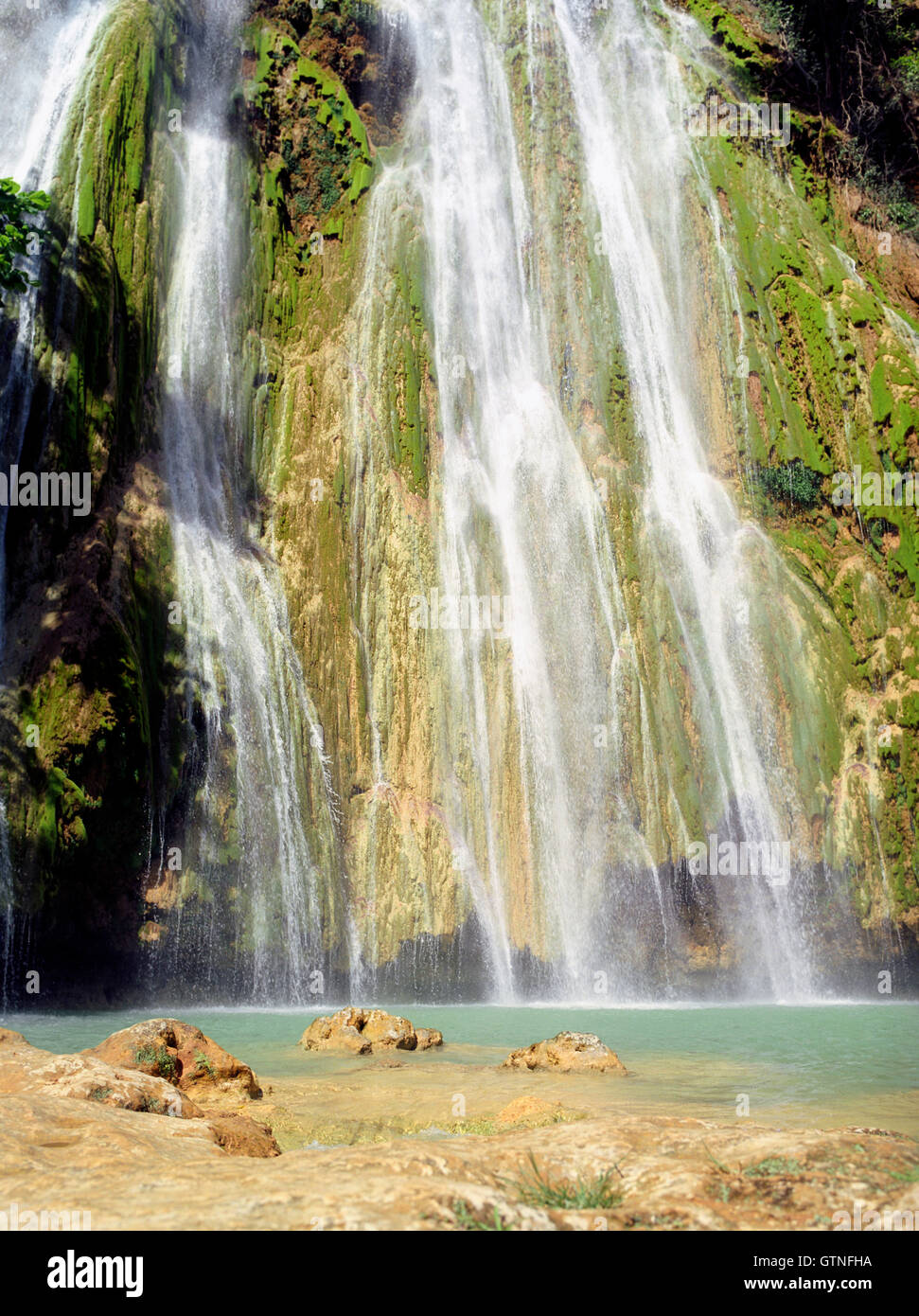 El Limon waterfall. (Salto de Limon). Of the many waterfalls on the ...