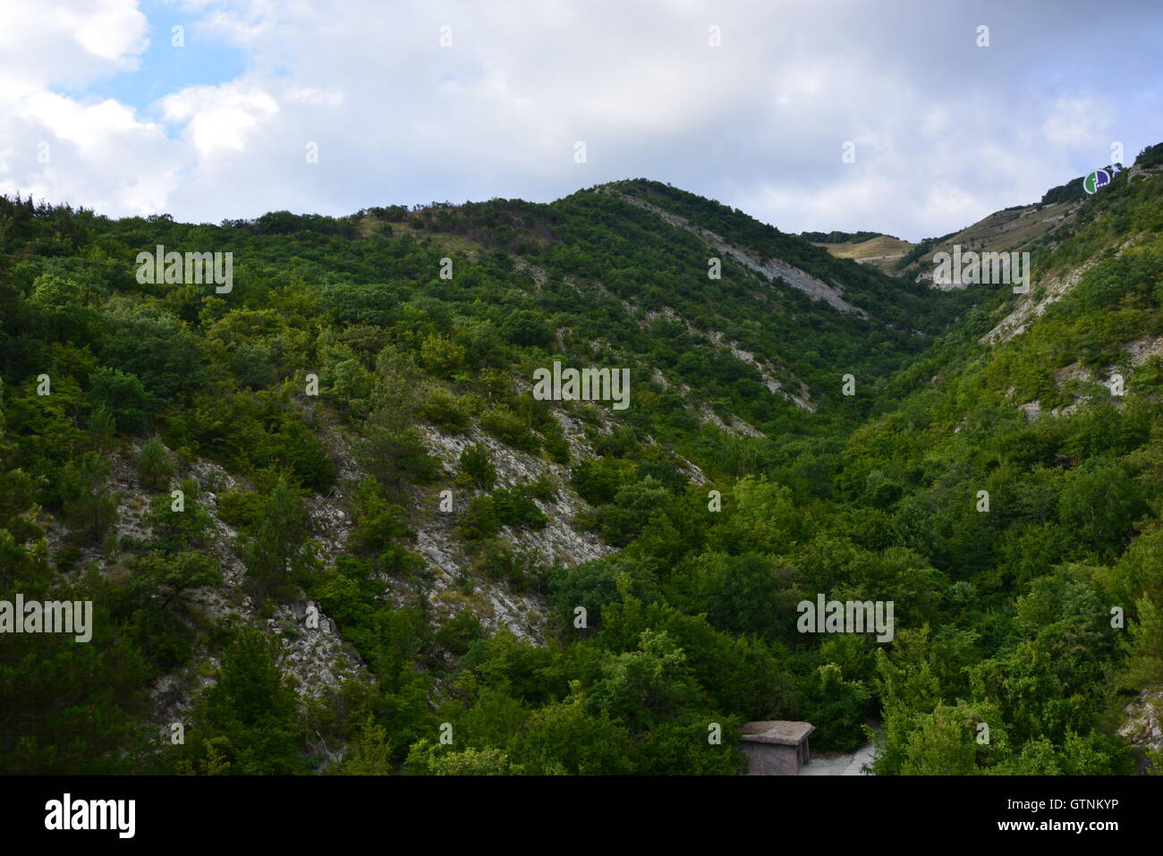 Great view of city from the mountains Stock Photo - Alamy