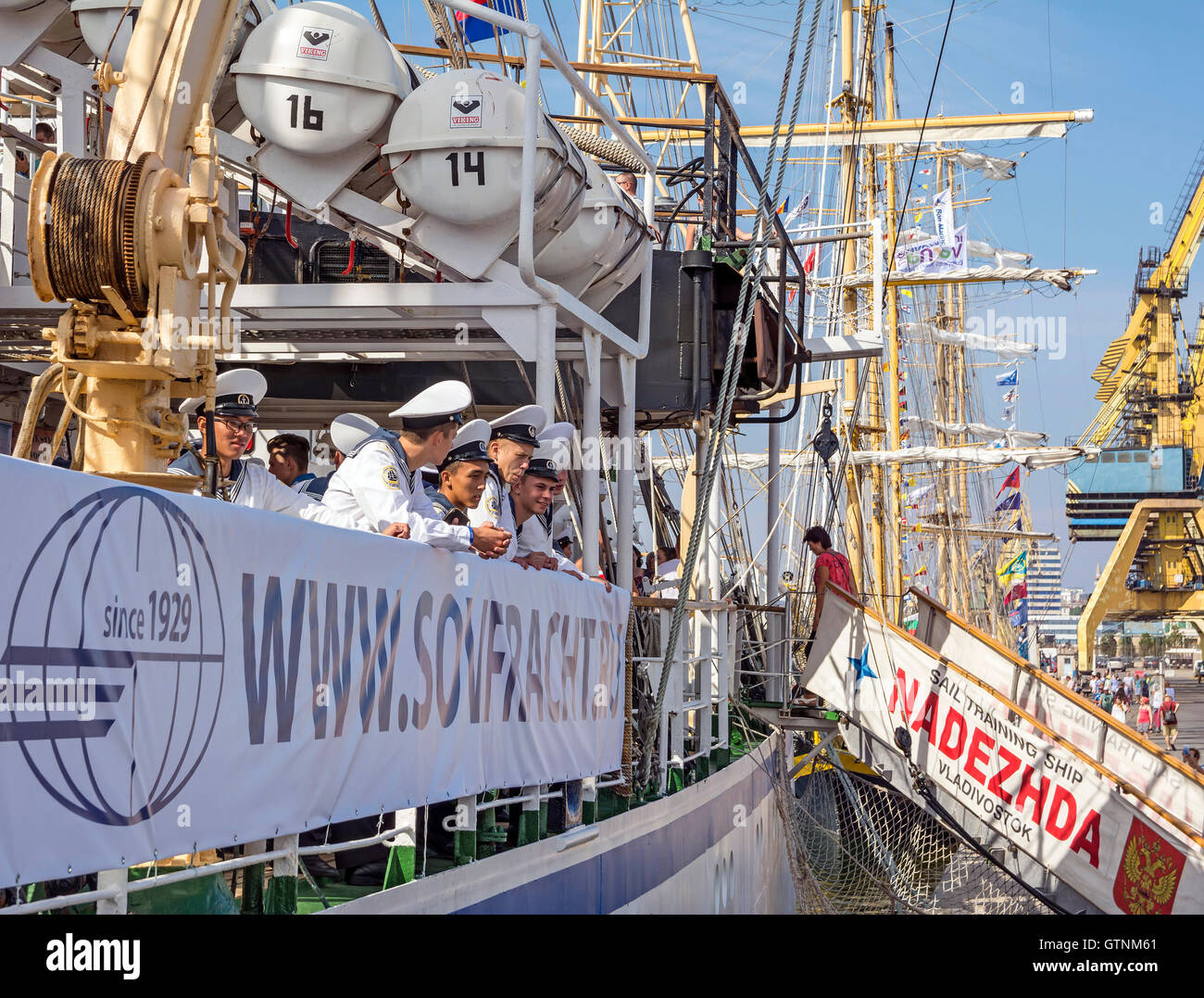 Sailing vessel from six countries at Black Sea Tall Ships Regatta 2016 ...