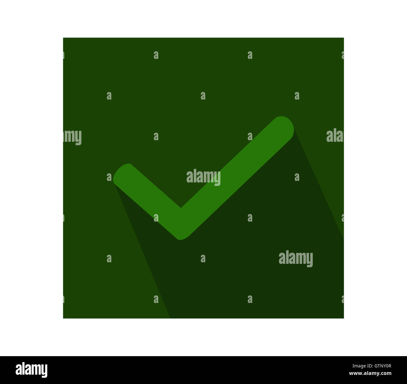 checkmark icon in flat design Stock Photo - Alamy