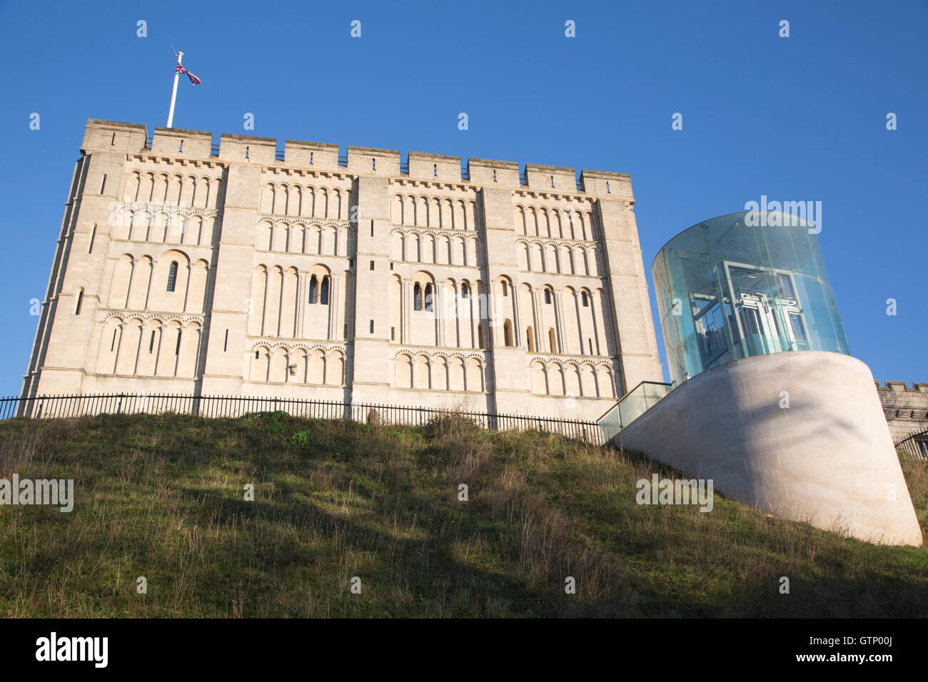 view of the Castle Museum, Norwich, Norfolk Stock Photo - Alamy