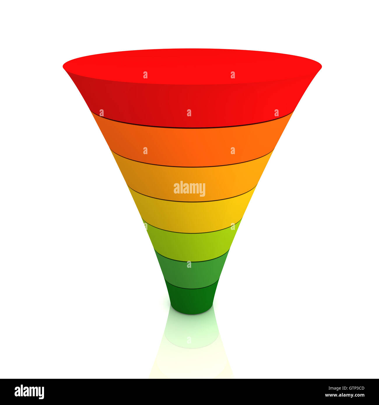 3d funnel chart hi-res stock photography and images - Alamy