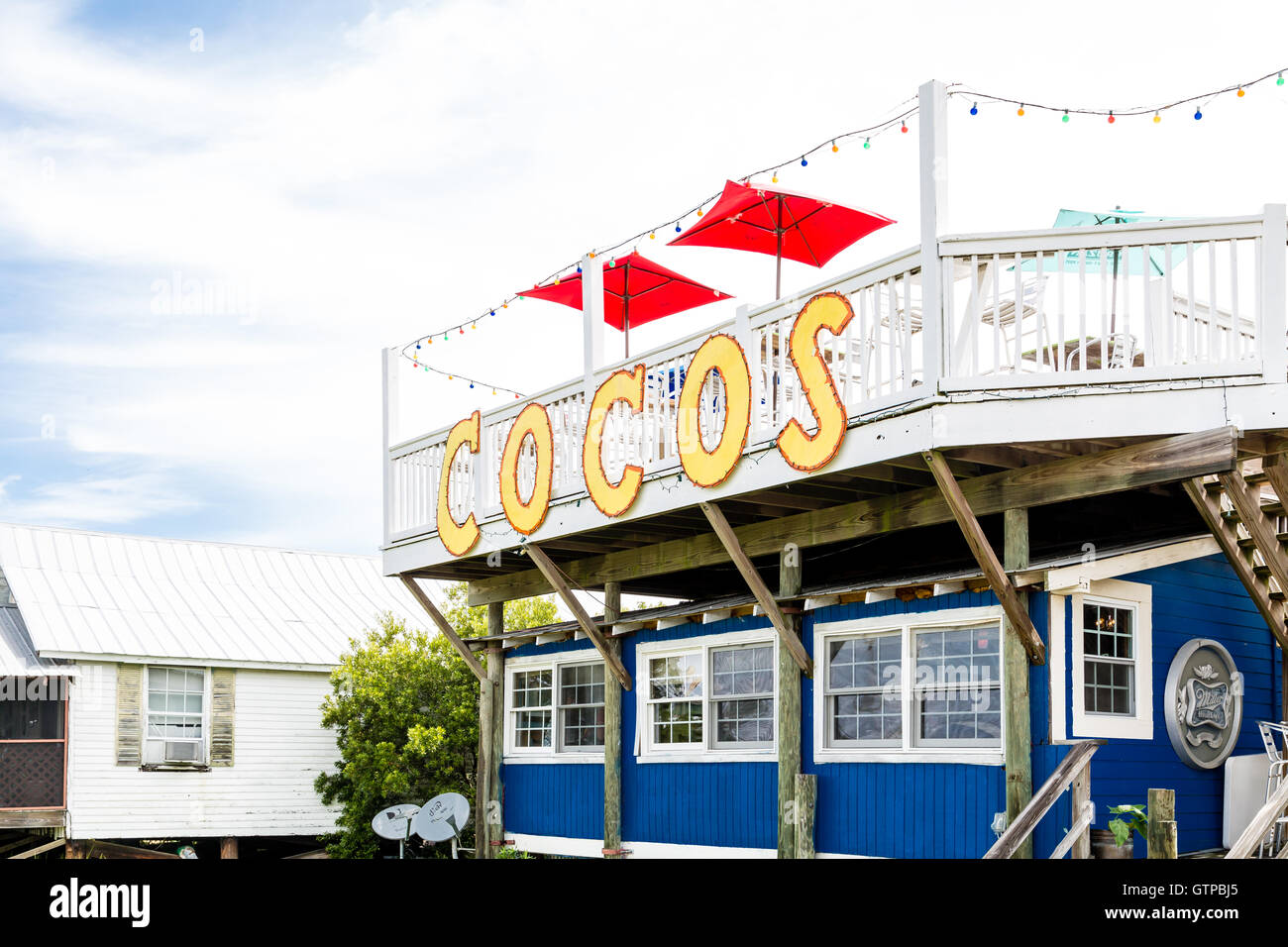 Cocos seafood shack in Tybee Island Georgia Stock Photo - Alamy