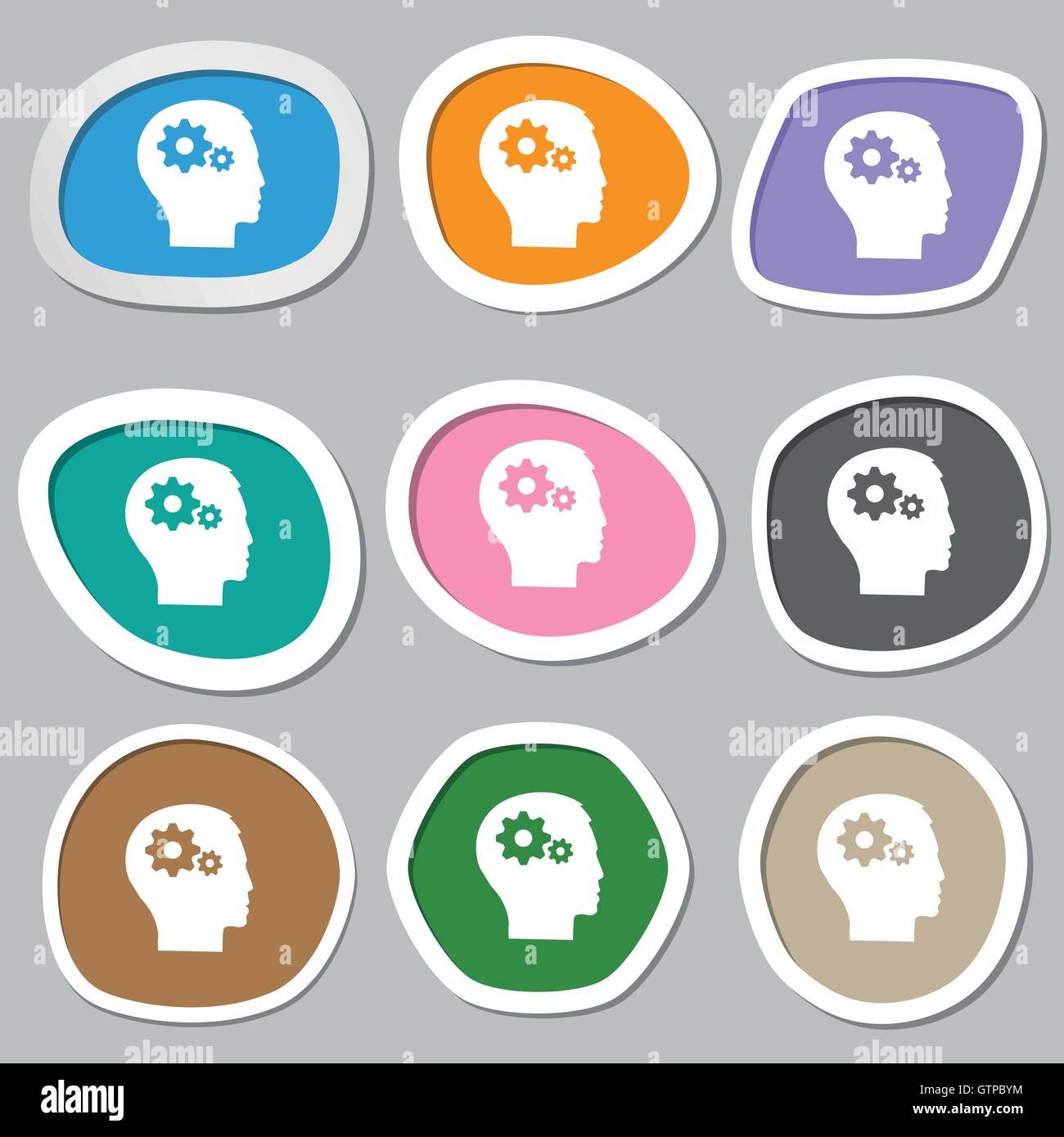 Human in technology black background Stock Vector Images - Alamy