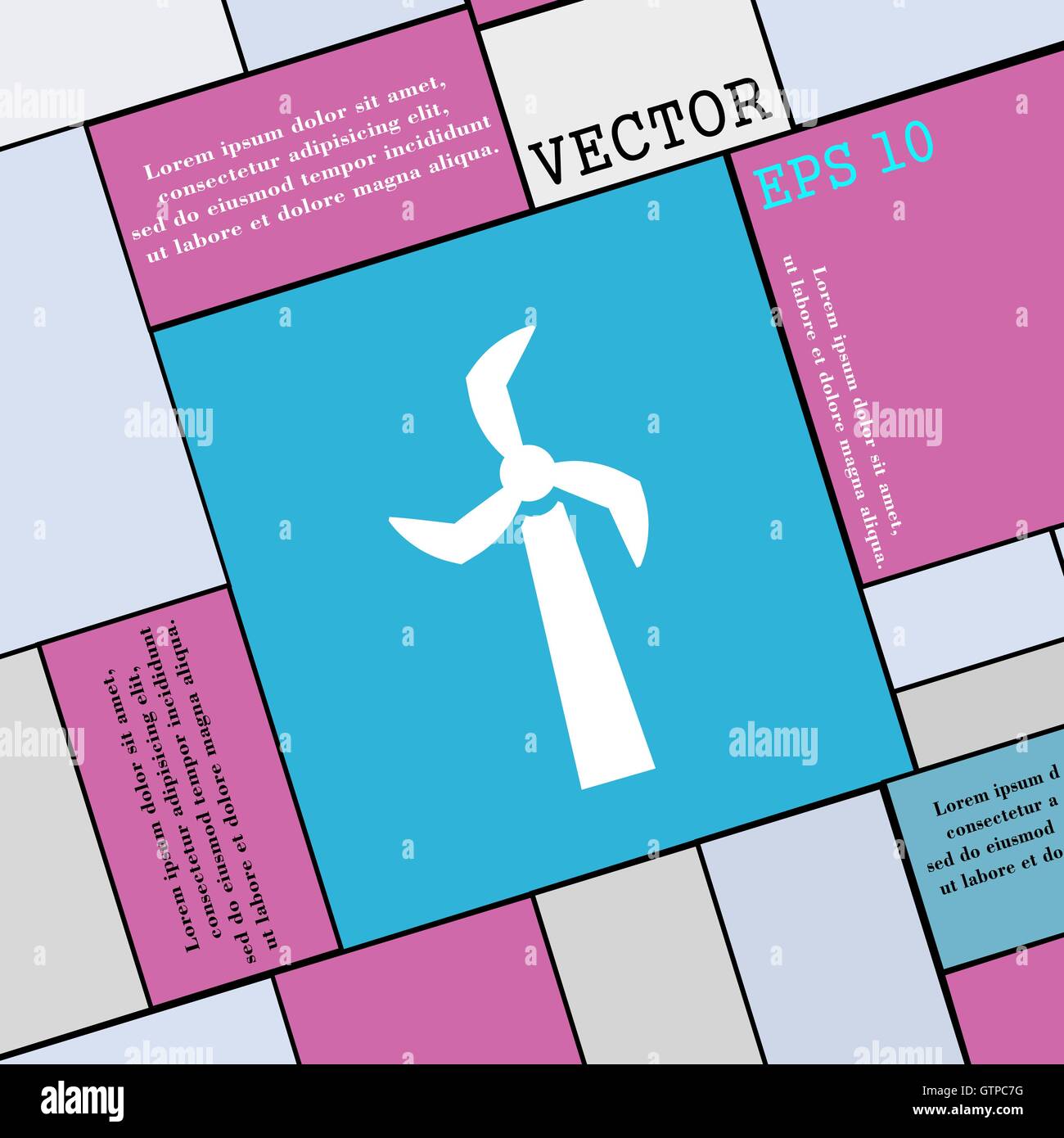 Electric pump icon flat Stock Vector Images - Alamy