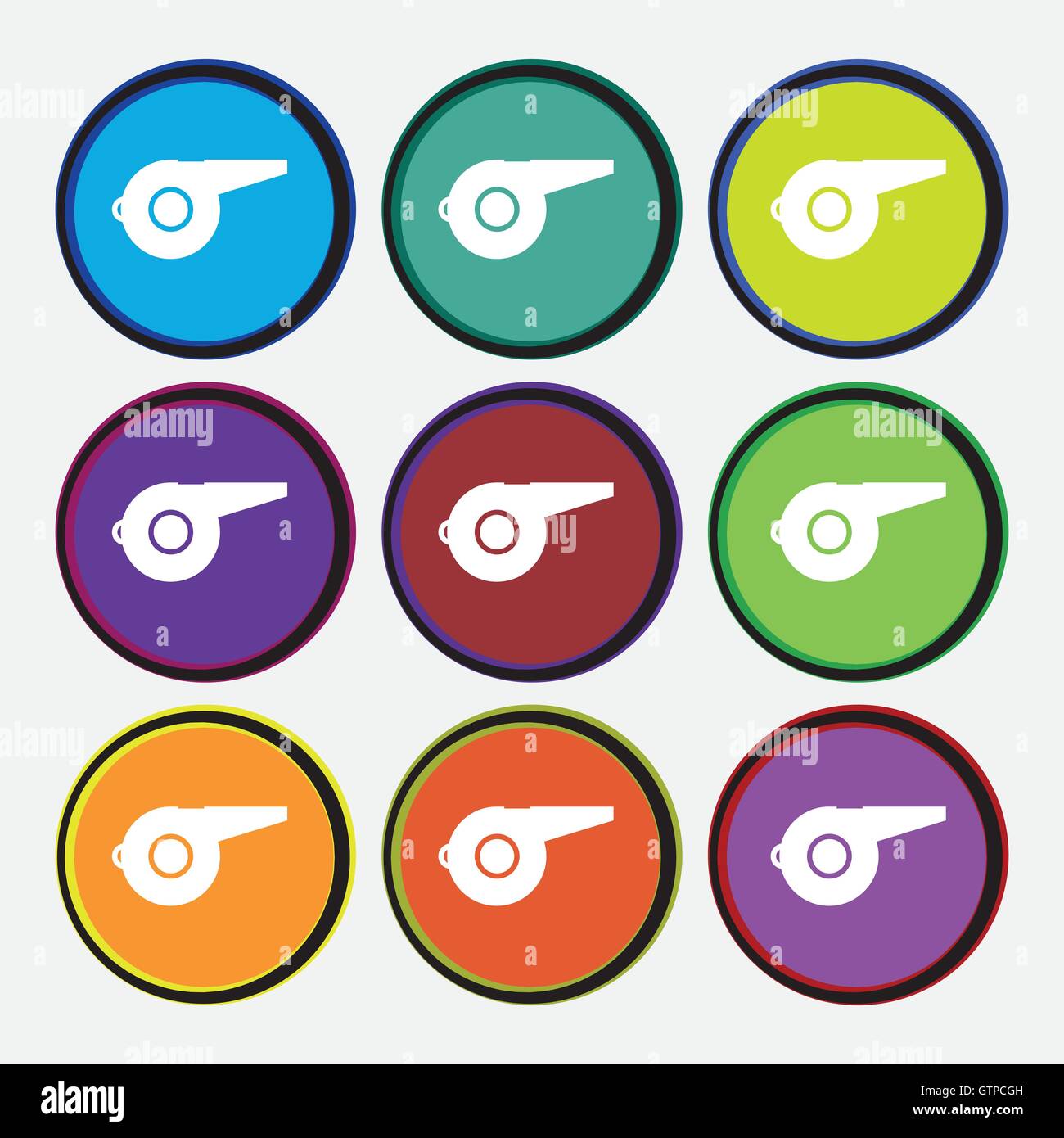 Blue whistle Stock Vector Images - Alamy