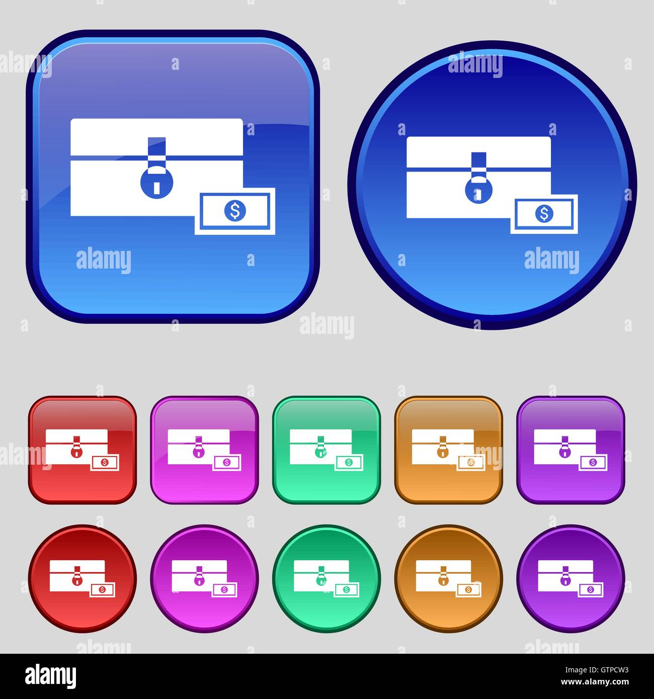 Vintage coffer Stock Vector Images - Alamy