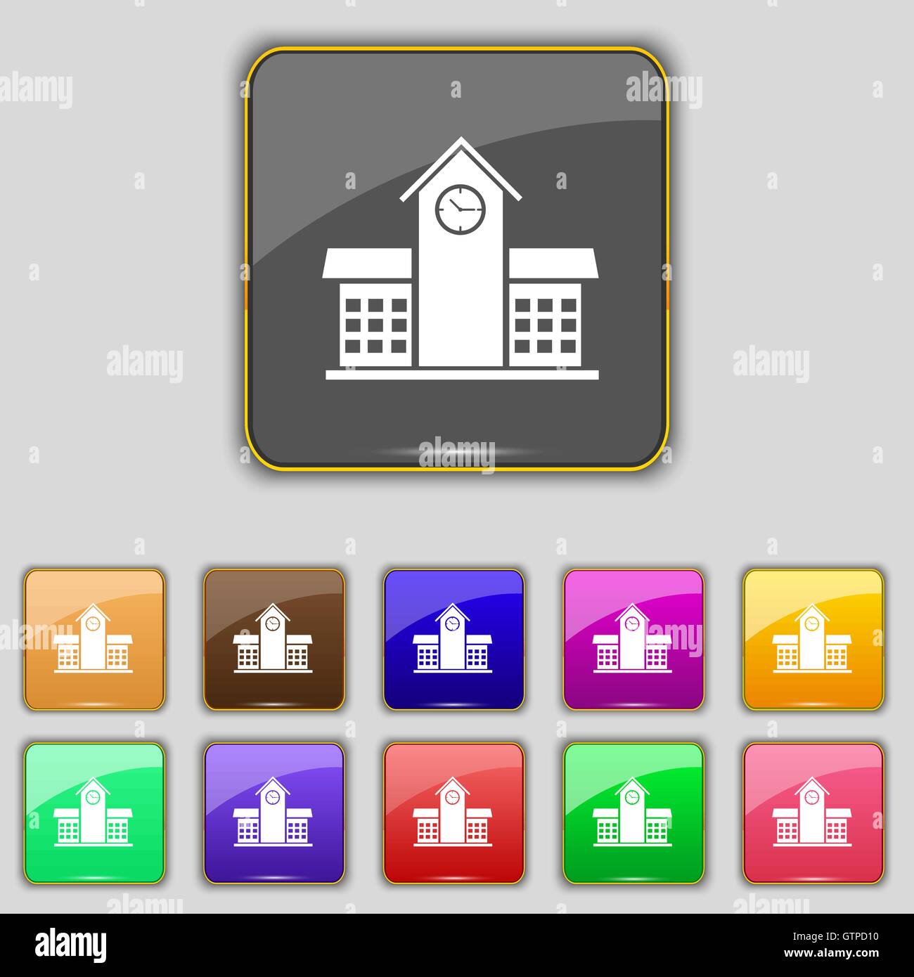 School construction site Stock Vector Images - Alamy