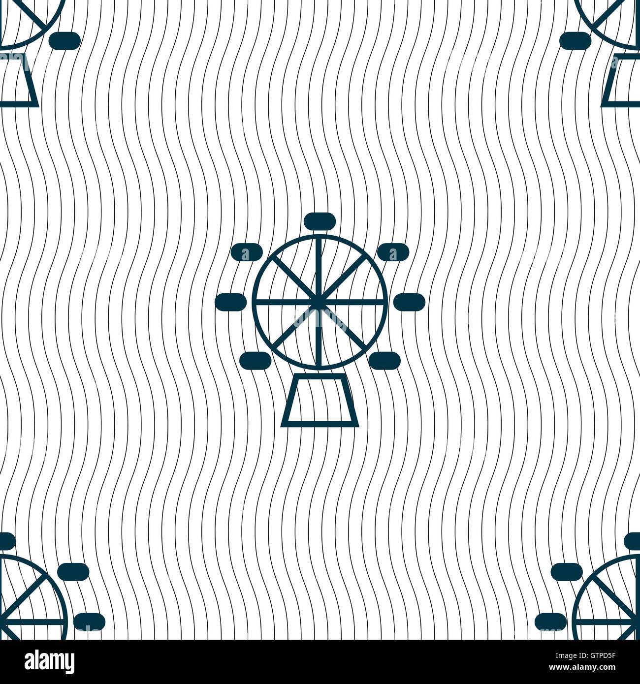 Ferris wheel silhouette Stock Vector Images - Alamy