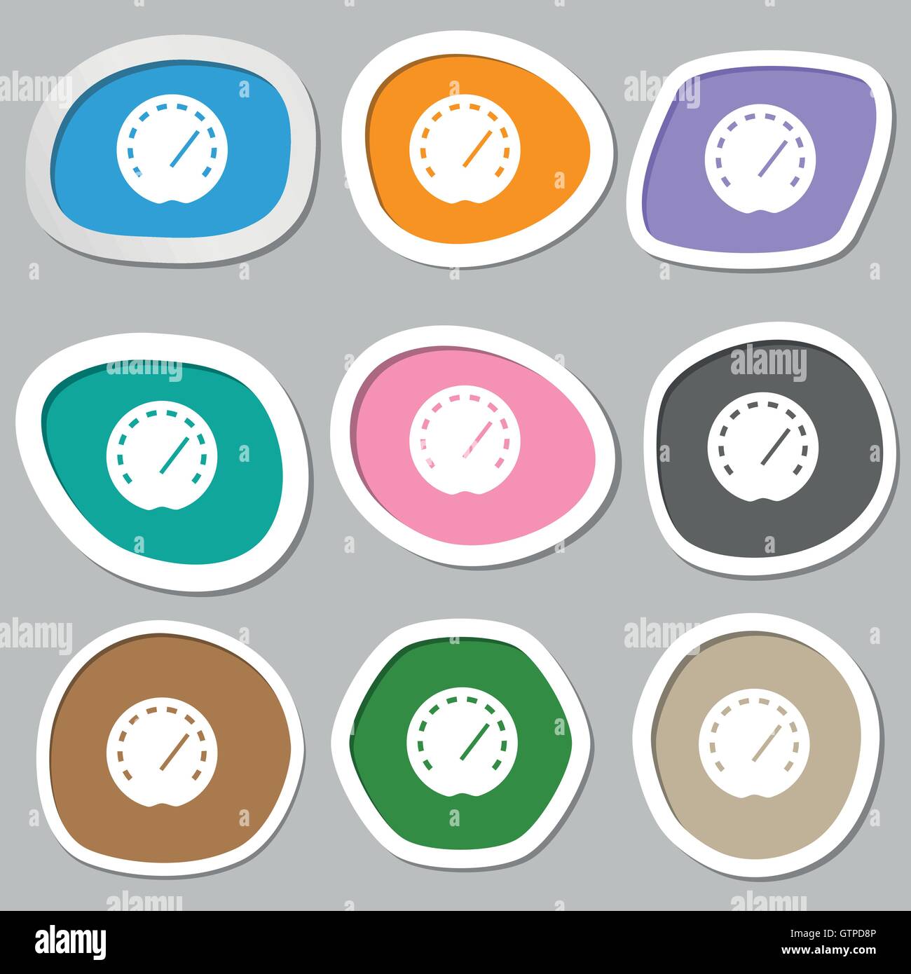 Car mileage clock Stock Vector Images - Alamy