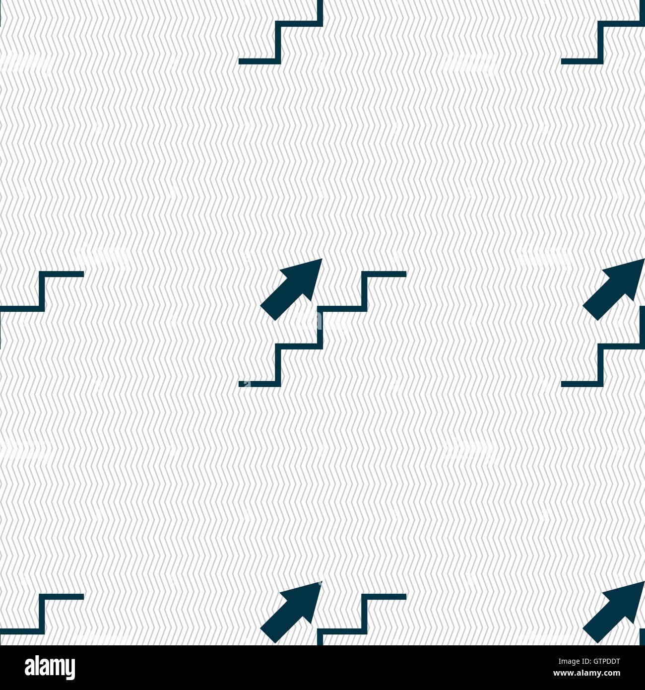 Stairs going up icon symbol hi-res stock photography and images - Alamy