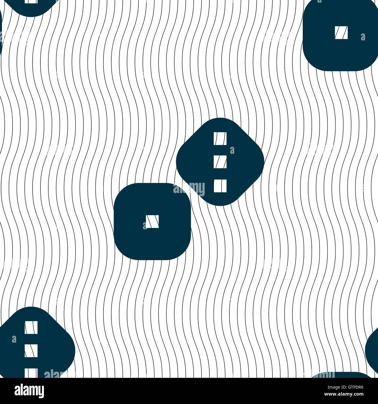 Dice Cubes icon sign. Seamless pattern with geometric texture. Vector ...