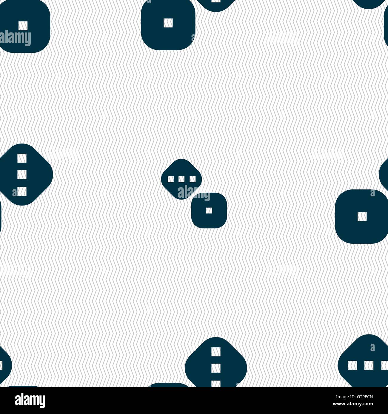 Dice Cubes icon sign. Seamless pattern with geometric texture. Vector ...