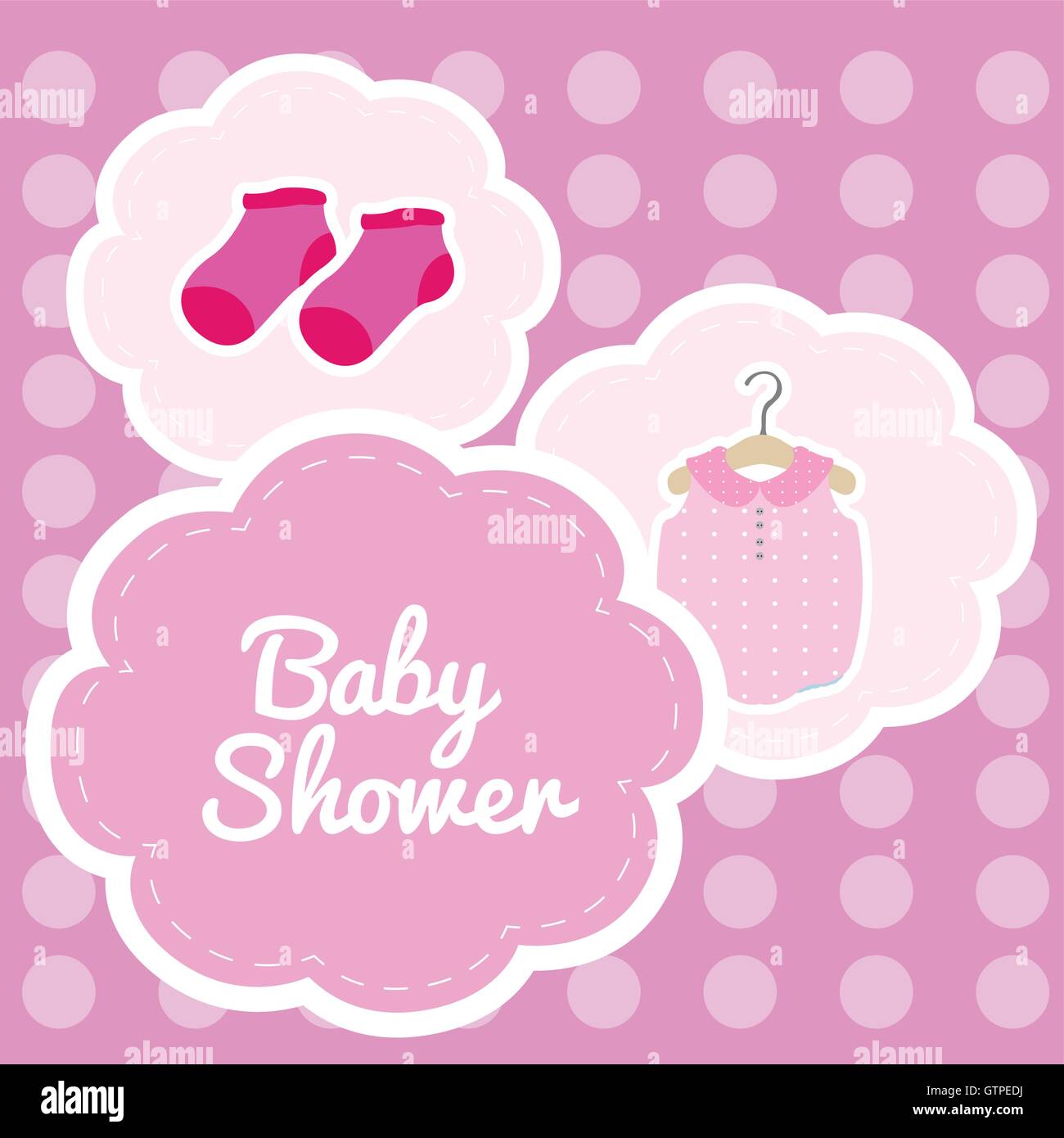 Baby shower graphic design, Vector illustration Stock Vector Image ...
