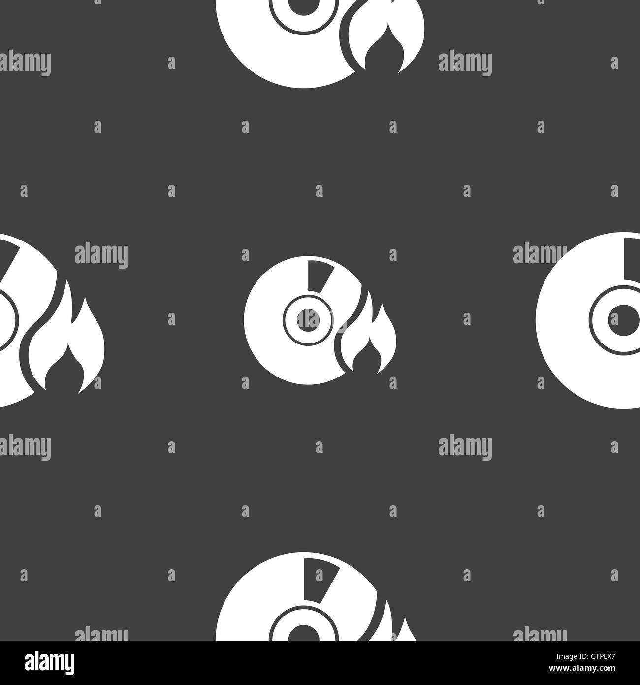 CD icon sign. Seamless pattern on a gray background. Vector Stock ...