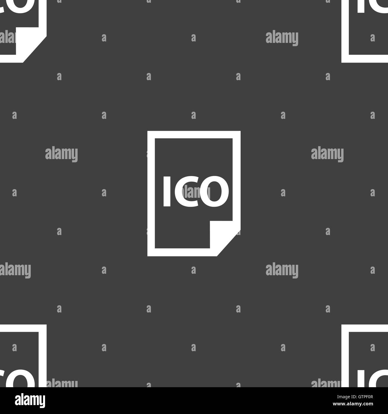 file ico icon sign. Seamless pattern on a gray background. Vector Stock ...