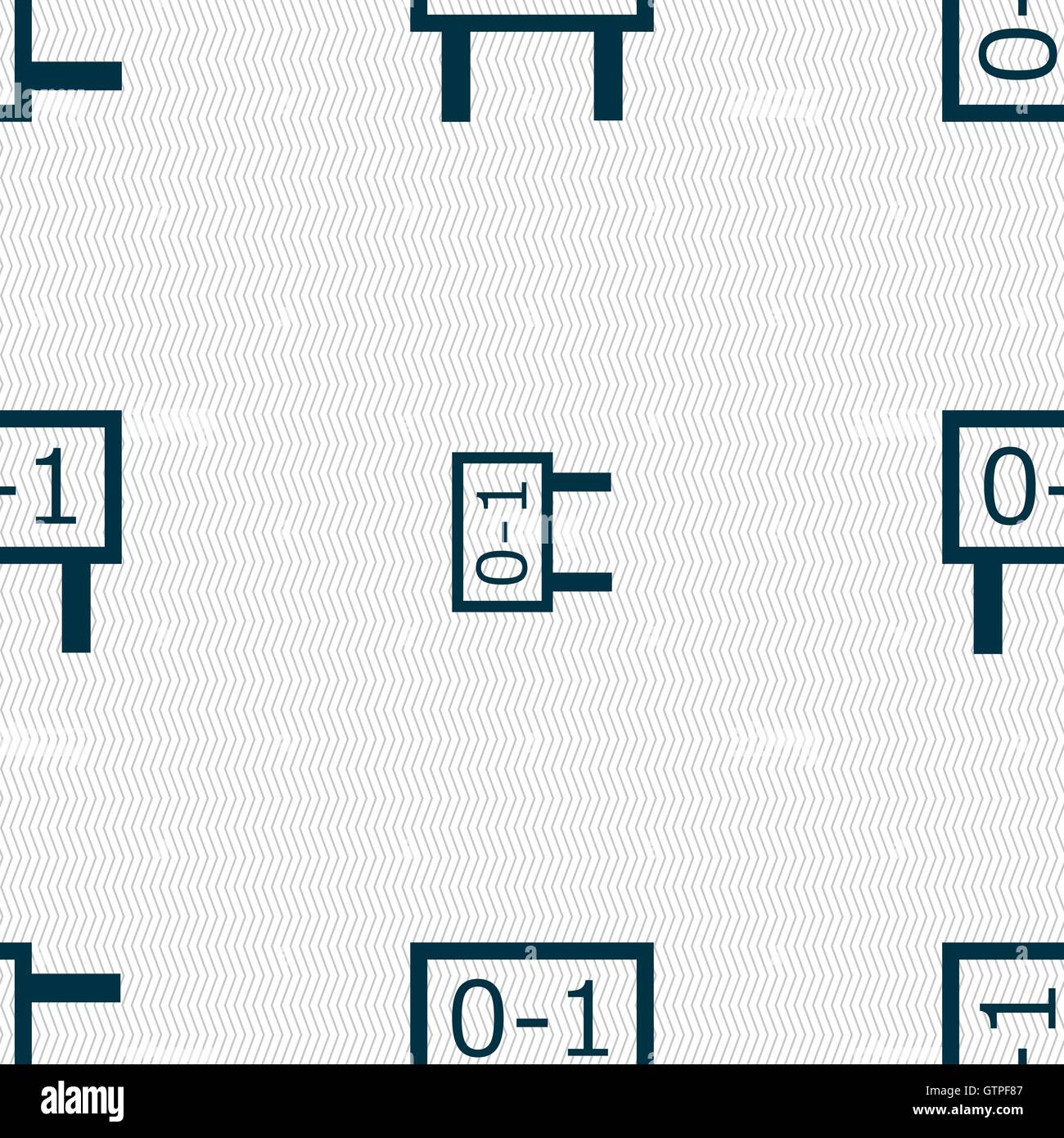 Scoreboard icon sign. Seamless pattern with geometric texture. Vector ...