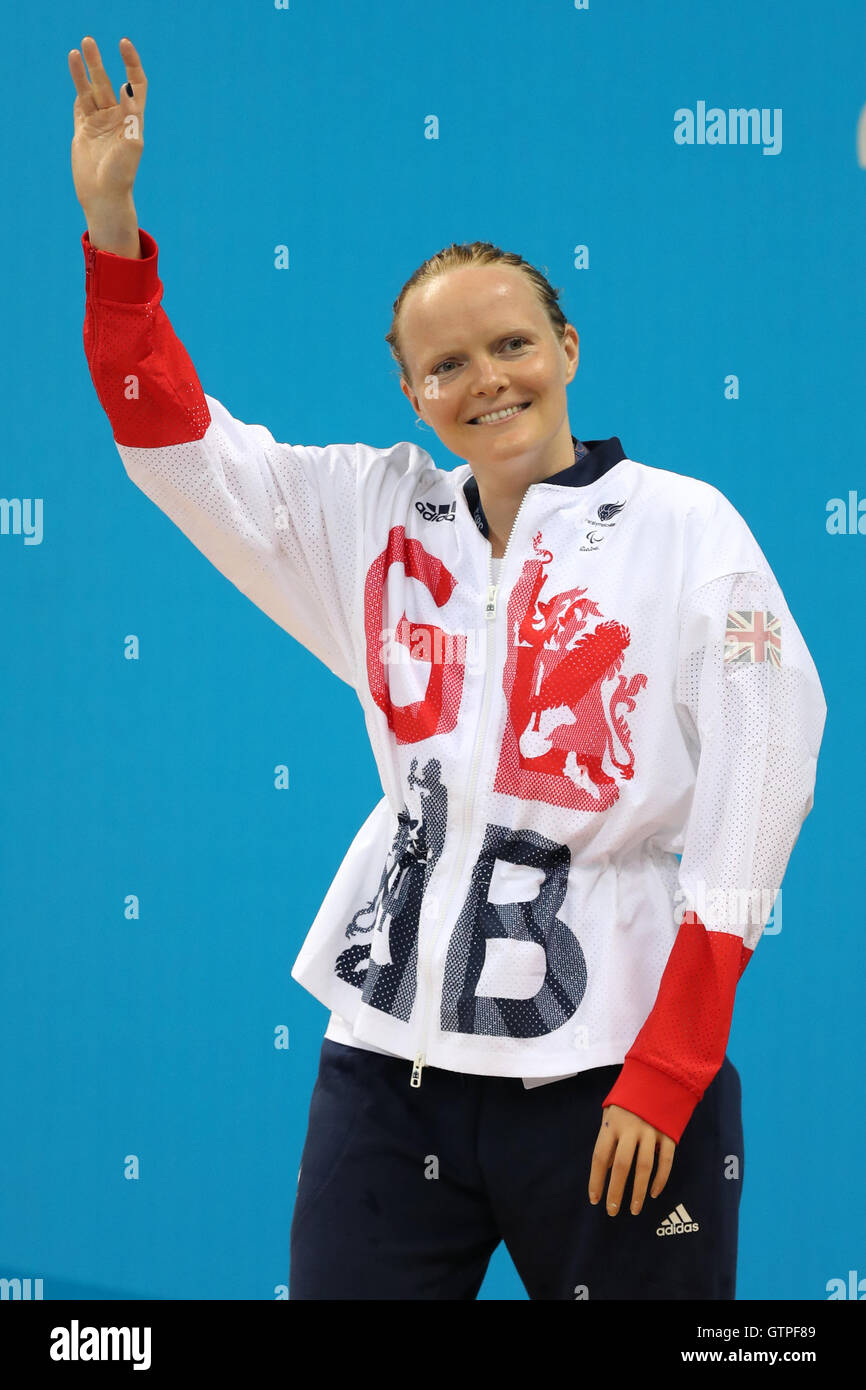 Great Britain's Susannah Rodgers receives her Bronze medal during the ...