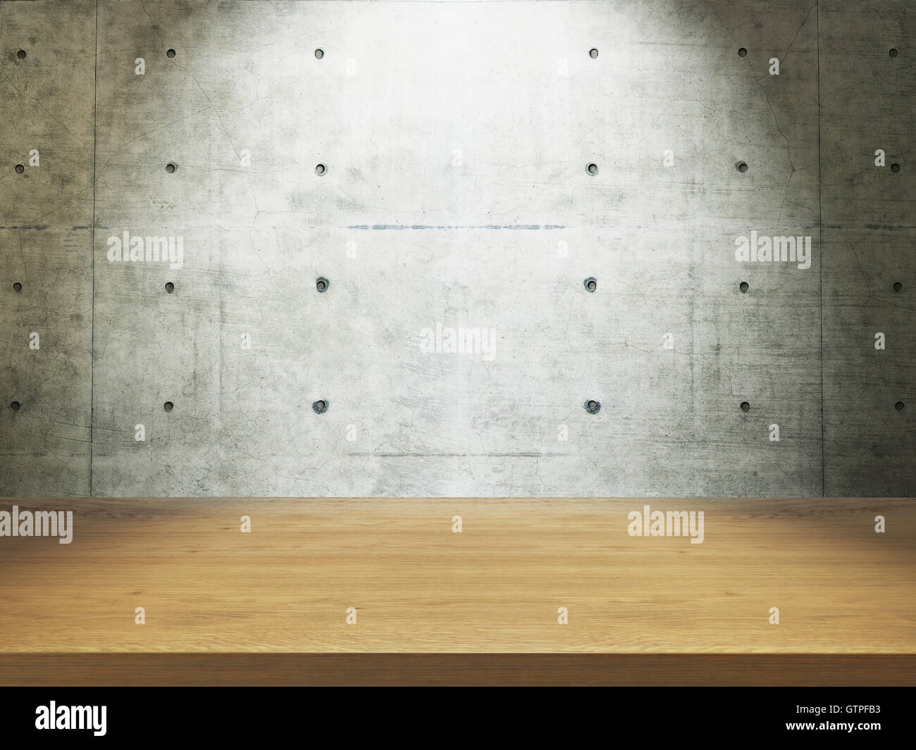 wooden empty desk mock up your product and design Stock Photo - Alamy