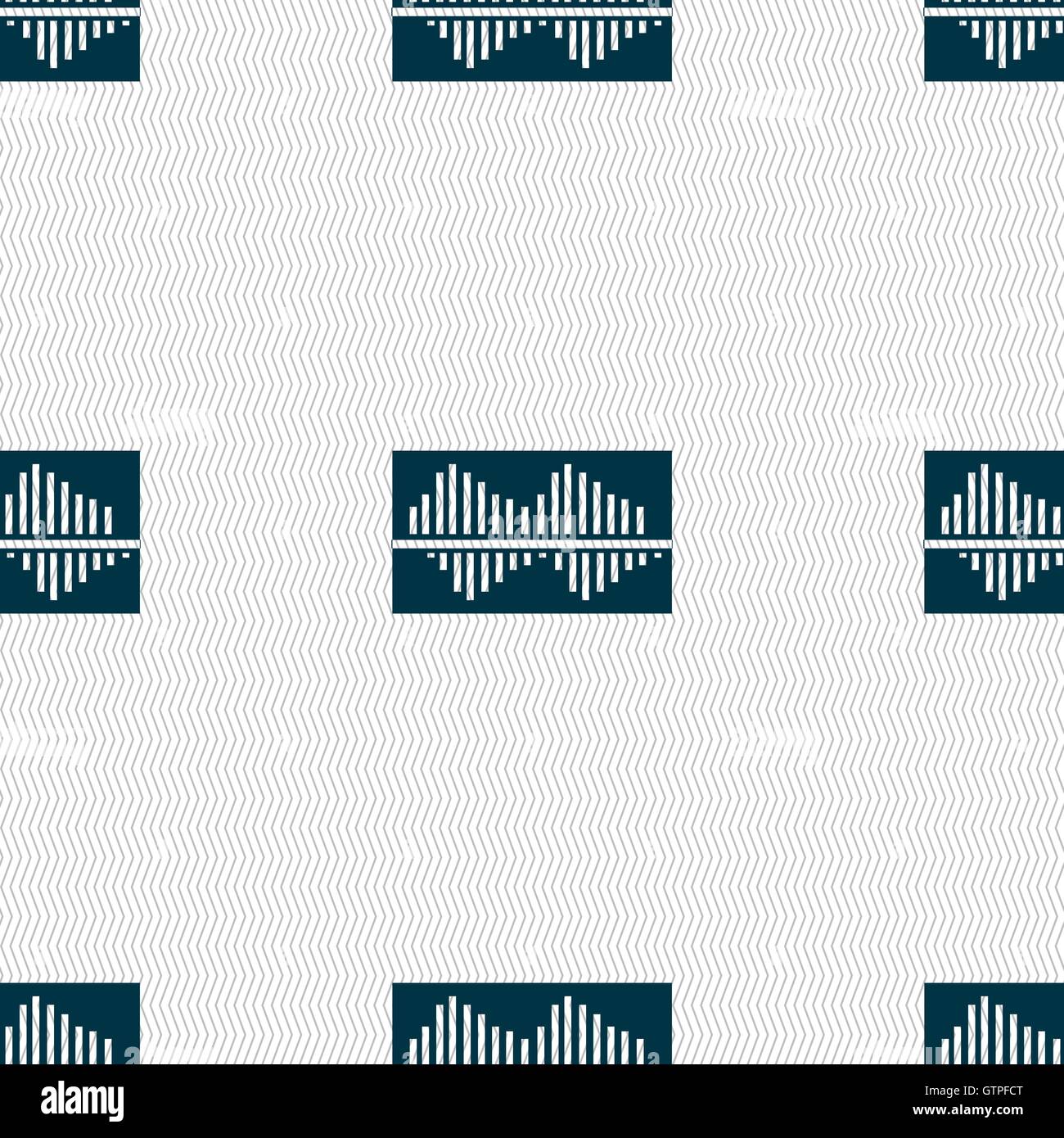 Equalizer icon sign. Seamless pattern with geometric texture. Vector Stock Vector Image & Art ...