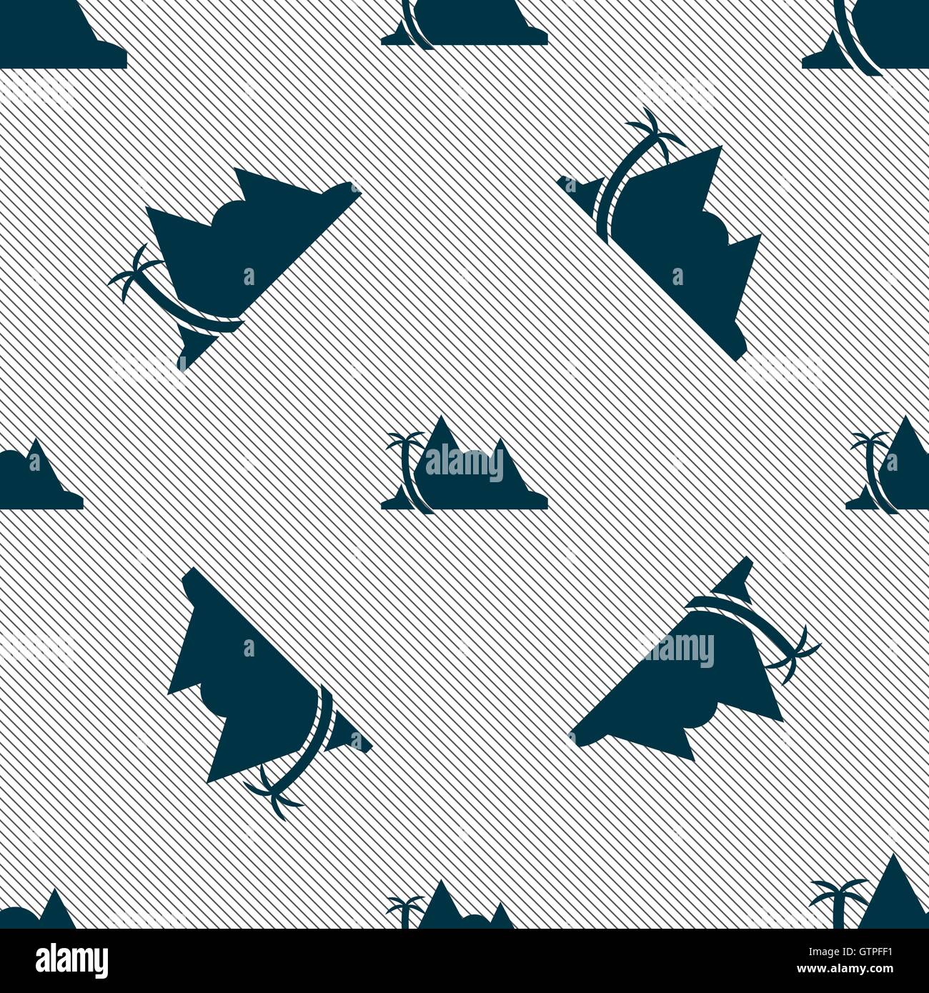 Desert mirage illustration Stock Vector Images - Alamy