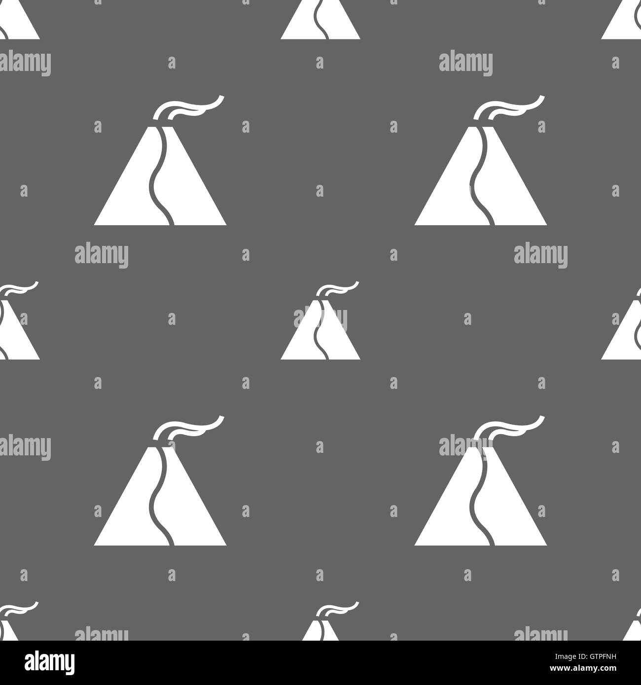 Illustration of a volcano erupting hi-res stock photography and images ...