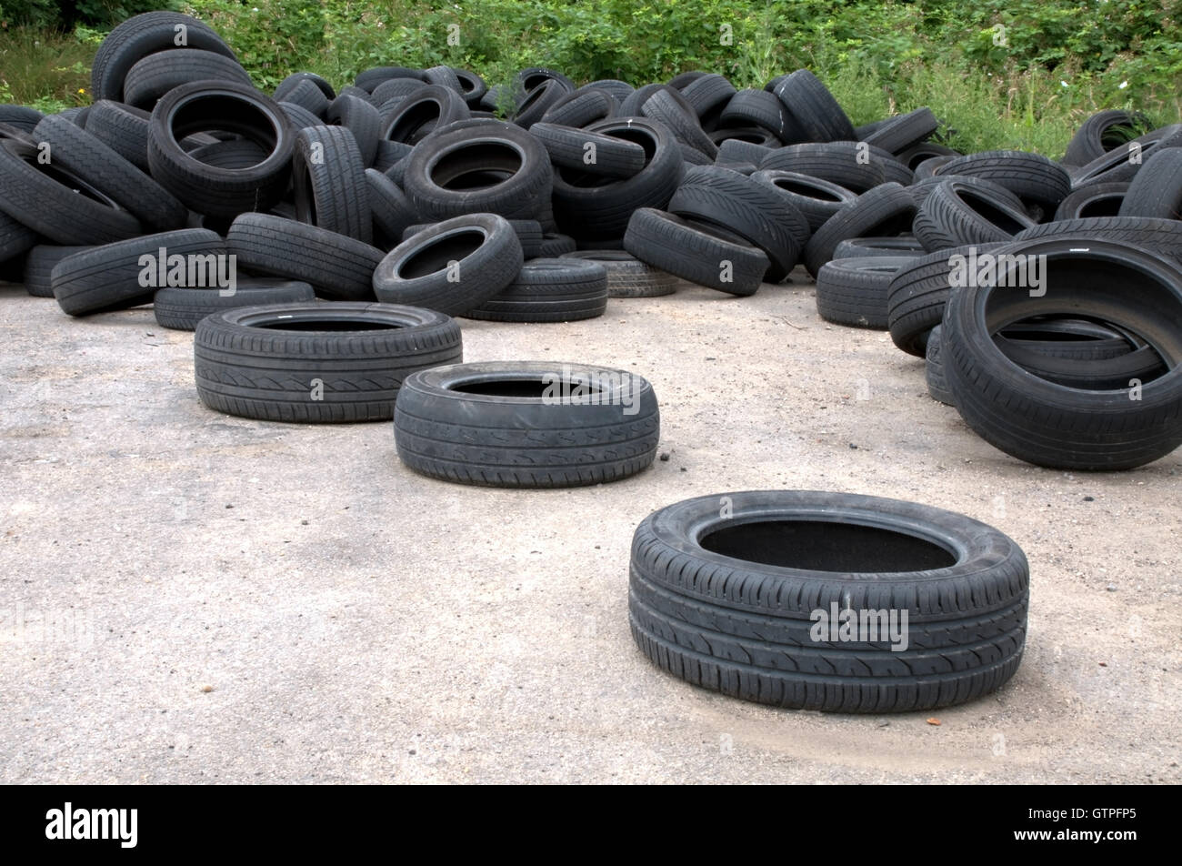 Old used tyres hi-res stock photography and images - Alamy
