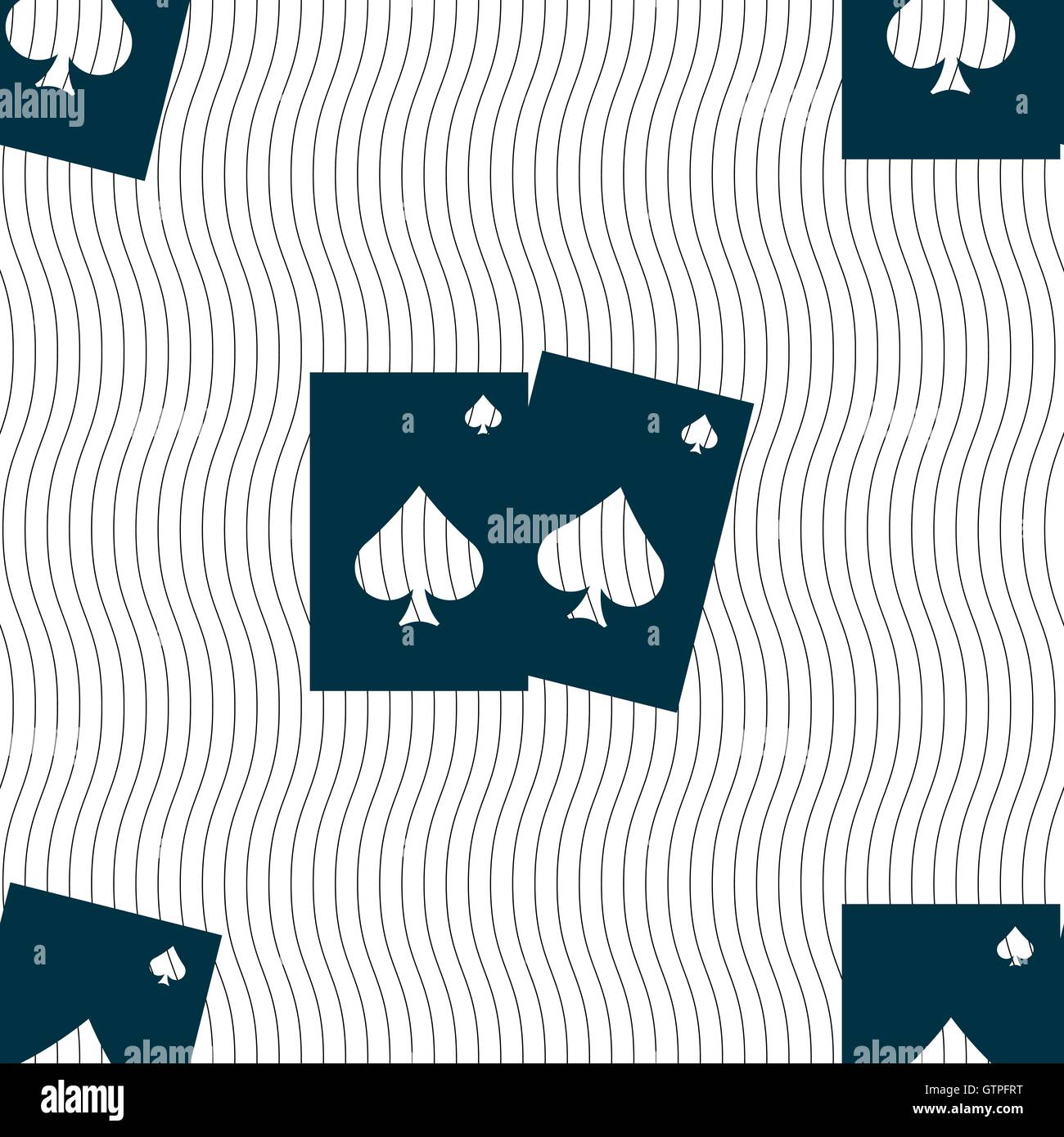 game cards icon sign. Seamless pattern with geometric texture. Vector ...