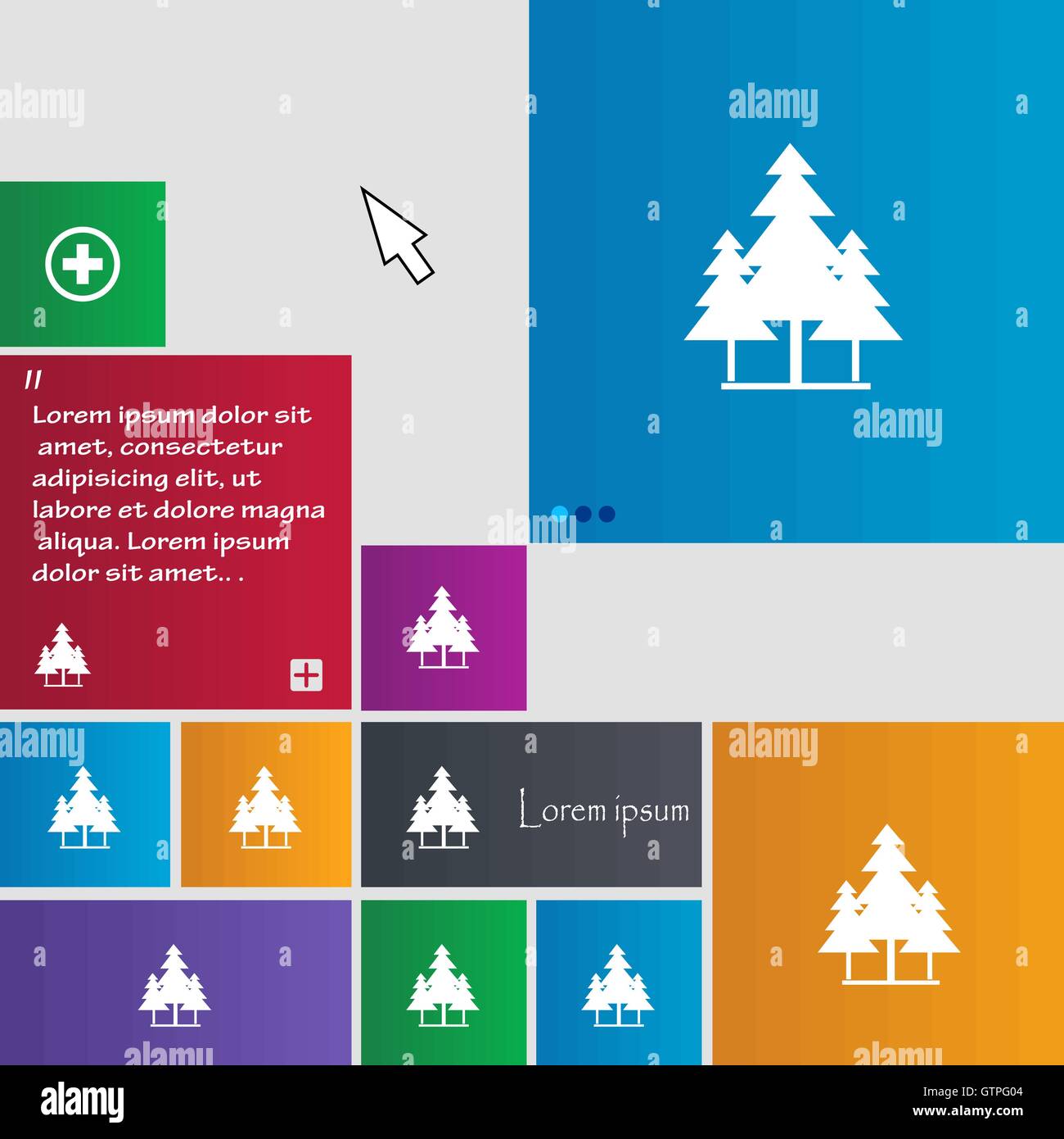 Pine treetop Stock Vector Images - Alamy