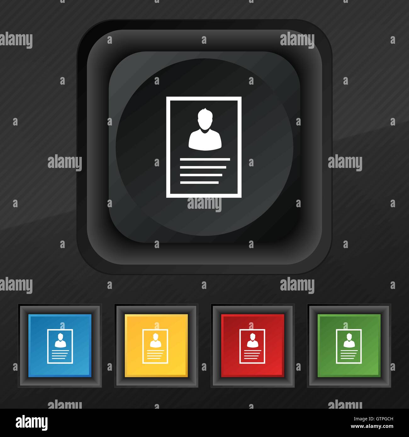 3d registration icon symbol Stock Vector Images - Alamy